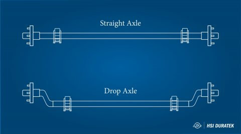 What are drop axles?